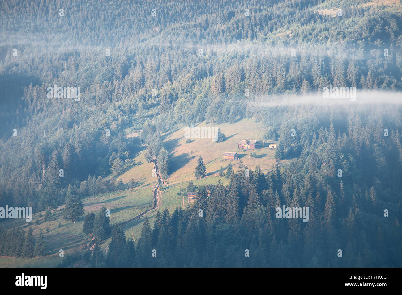 Rural misty hi-res stock photography and images - Alamy