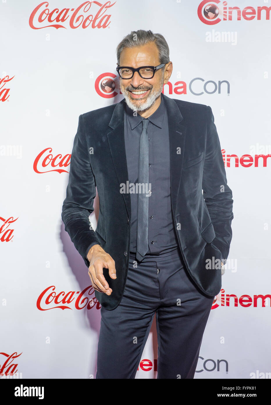 Actor Jeff Goldblum attends the CinemaCon awards in Las Vegas Stock ...