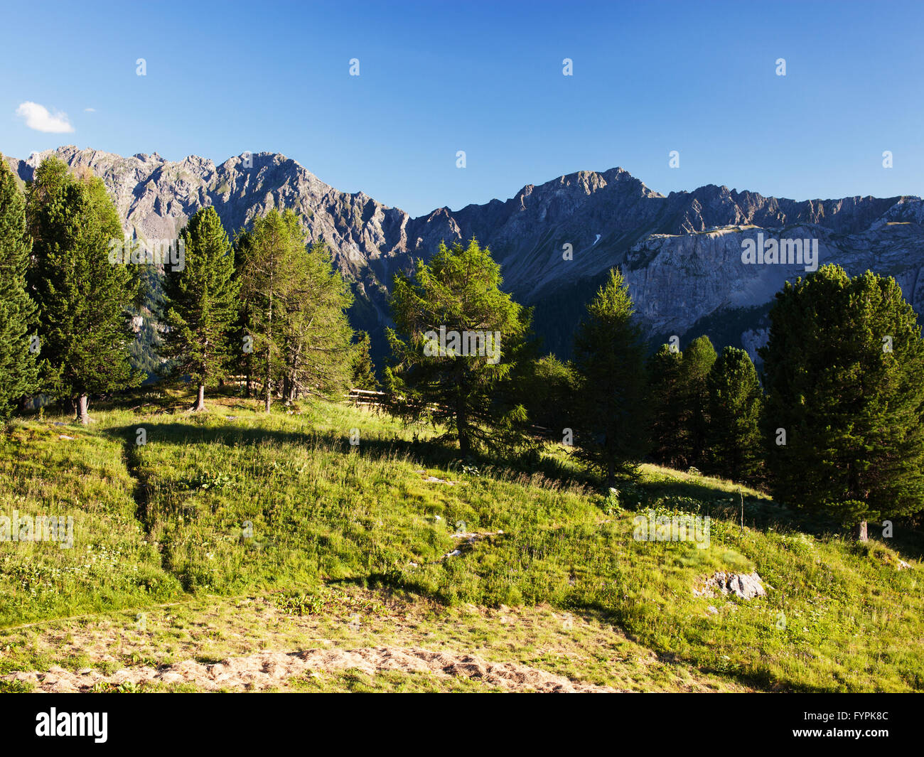 Alpine mountains landscape Stock Photo - Alamy