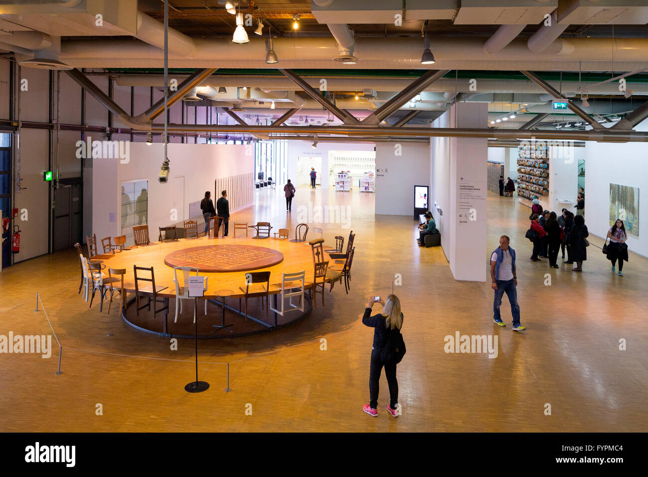 Paris centre pompidou interior hi-res stock photography and images - Alamy