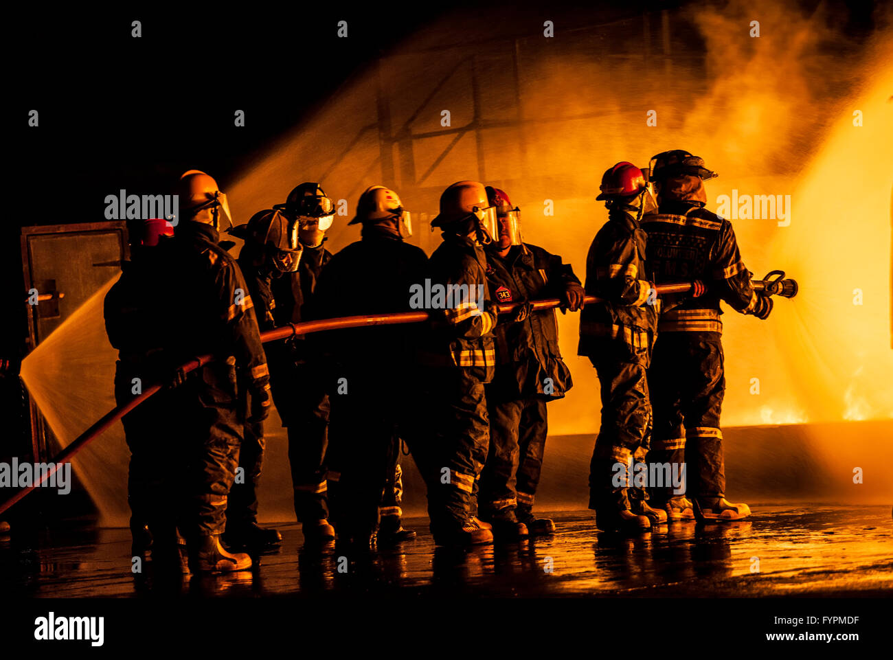 Firefighting fire fighting hi-res stock photography and images - Alamy