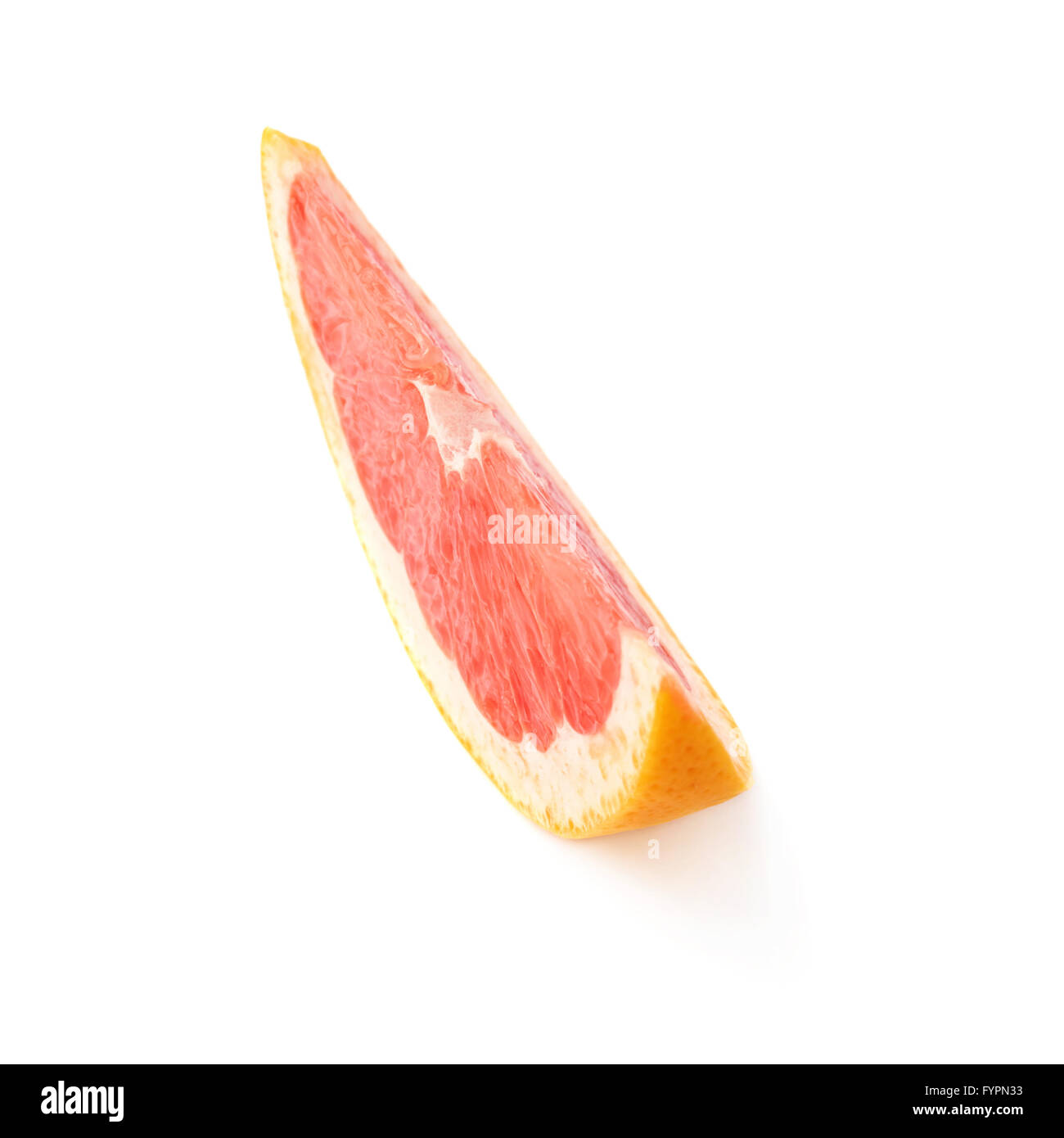 Slice section of grapefruit isolated over the white background Stock ...