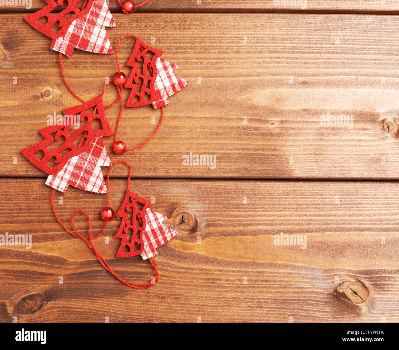 Christmas tree garland composition Stock Photo - Alamy