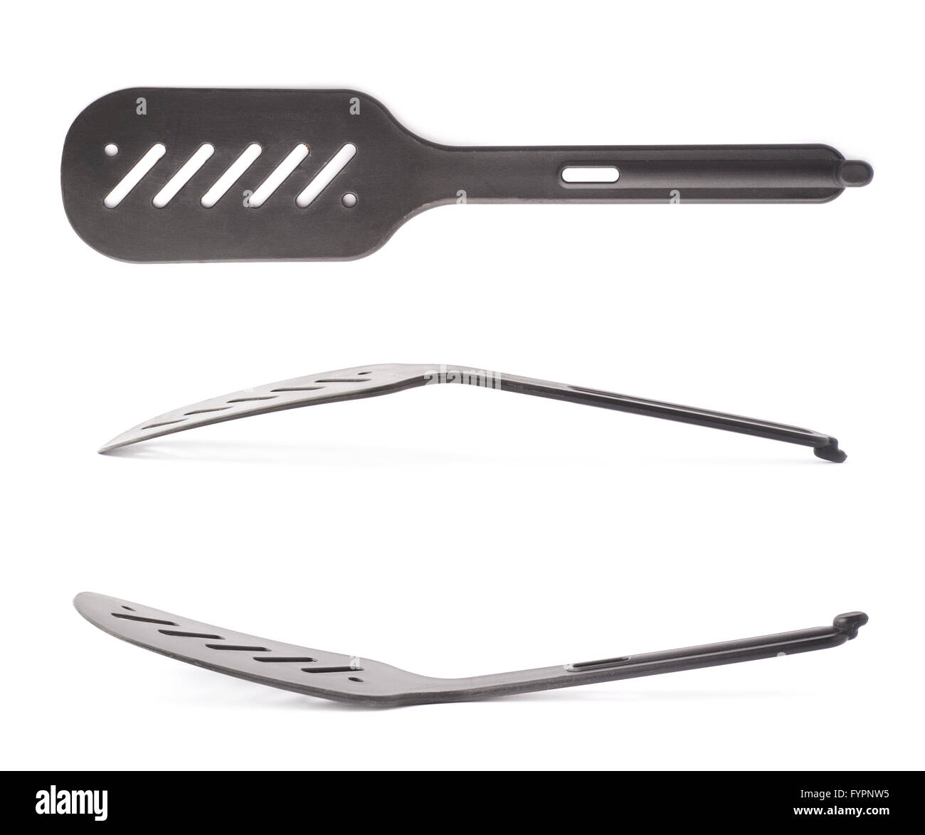 Set plastic cutlery black Cut Out Stock Images & Pictures - Alamy