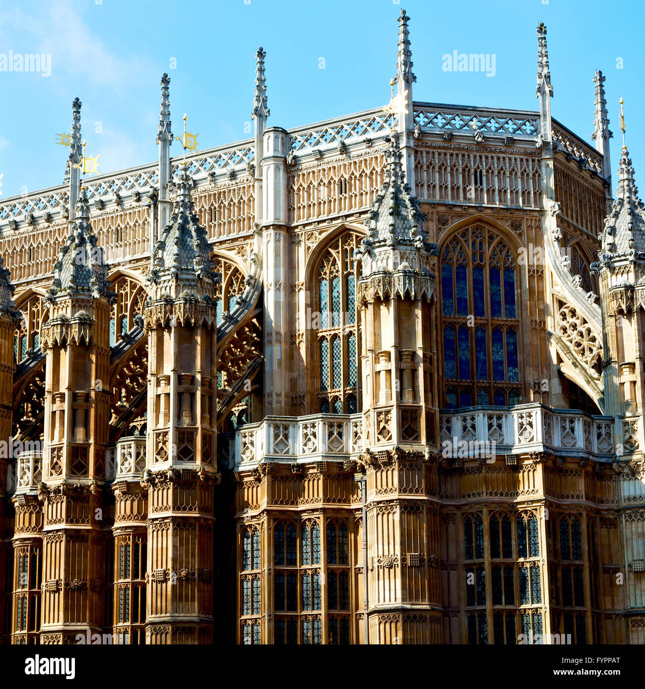 old in london historical parliament glass window structure and reflex ...