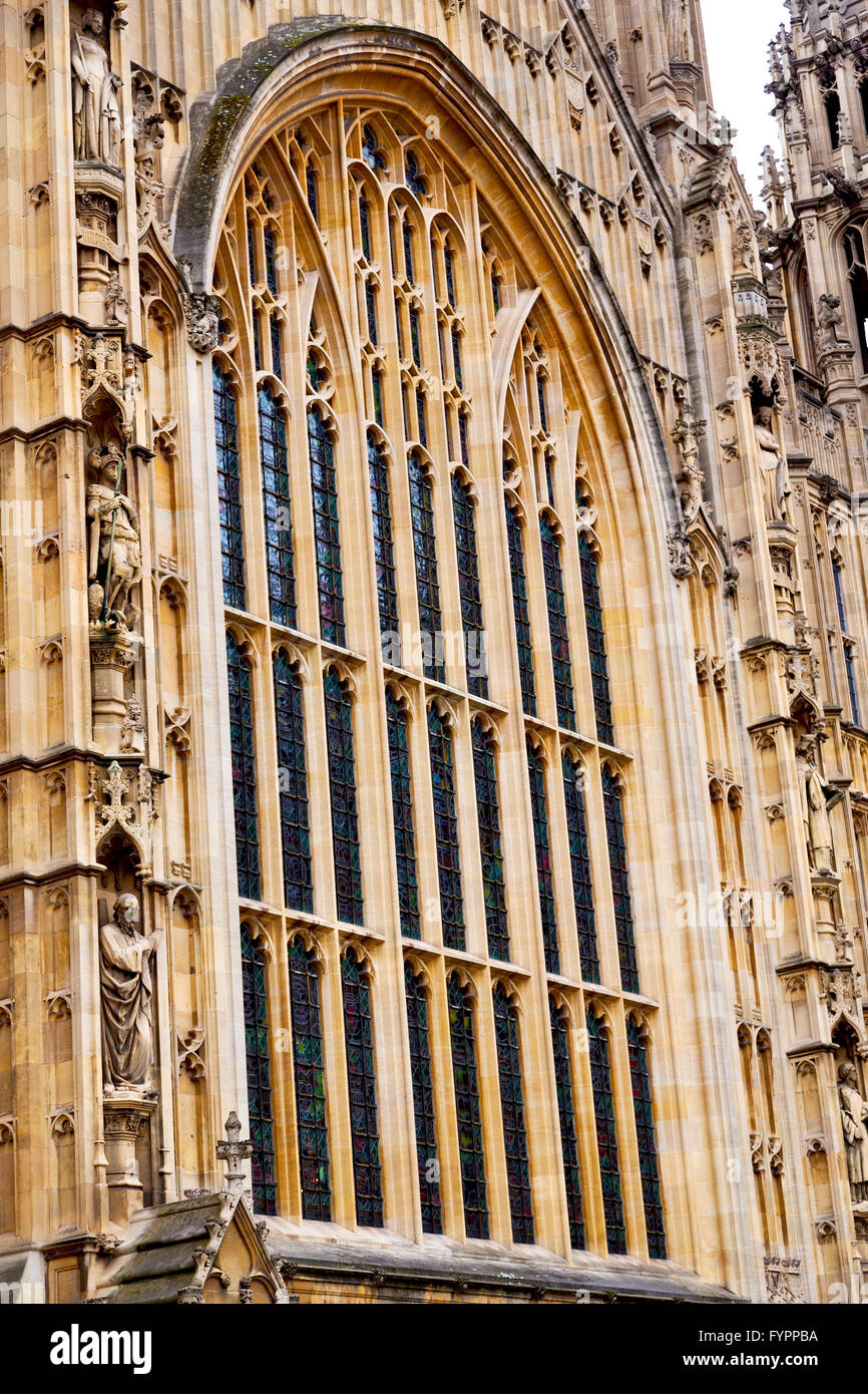 old in london historical window structure and sky Stock Photo - Alamy