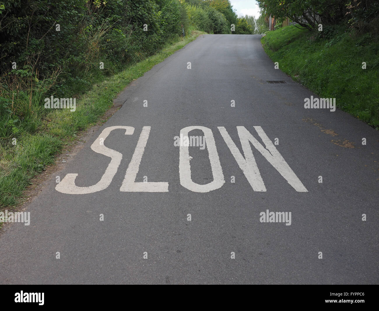 Tarmac school sign hi-res stock photography and images - Alamy