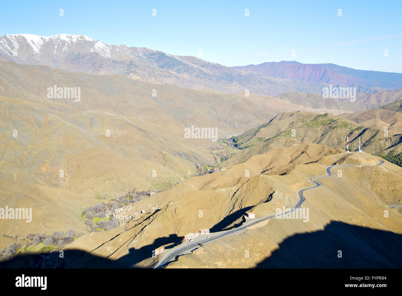 in ground morocco the bush dry atlas mountain Stock Photo - Alamy