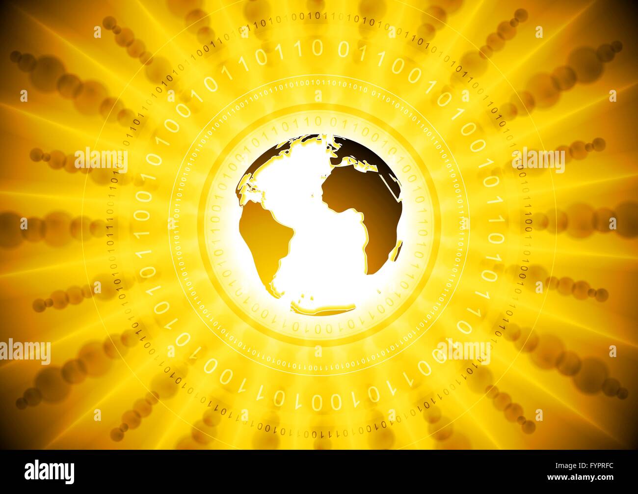 Bright yellow tech background Stock Photo - Alamy