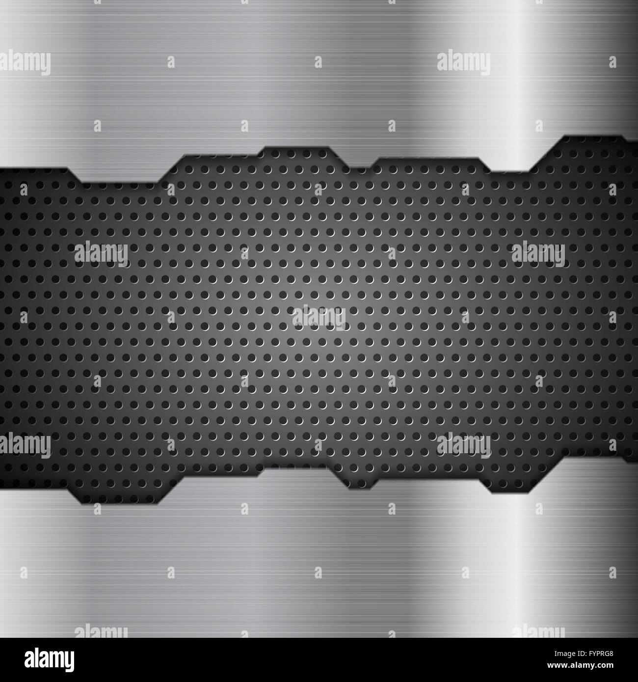 Metal perforated texture tech background Stock Photo - Alamy