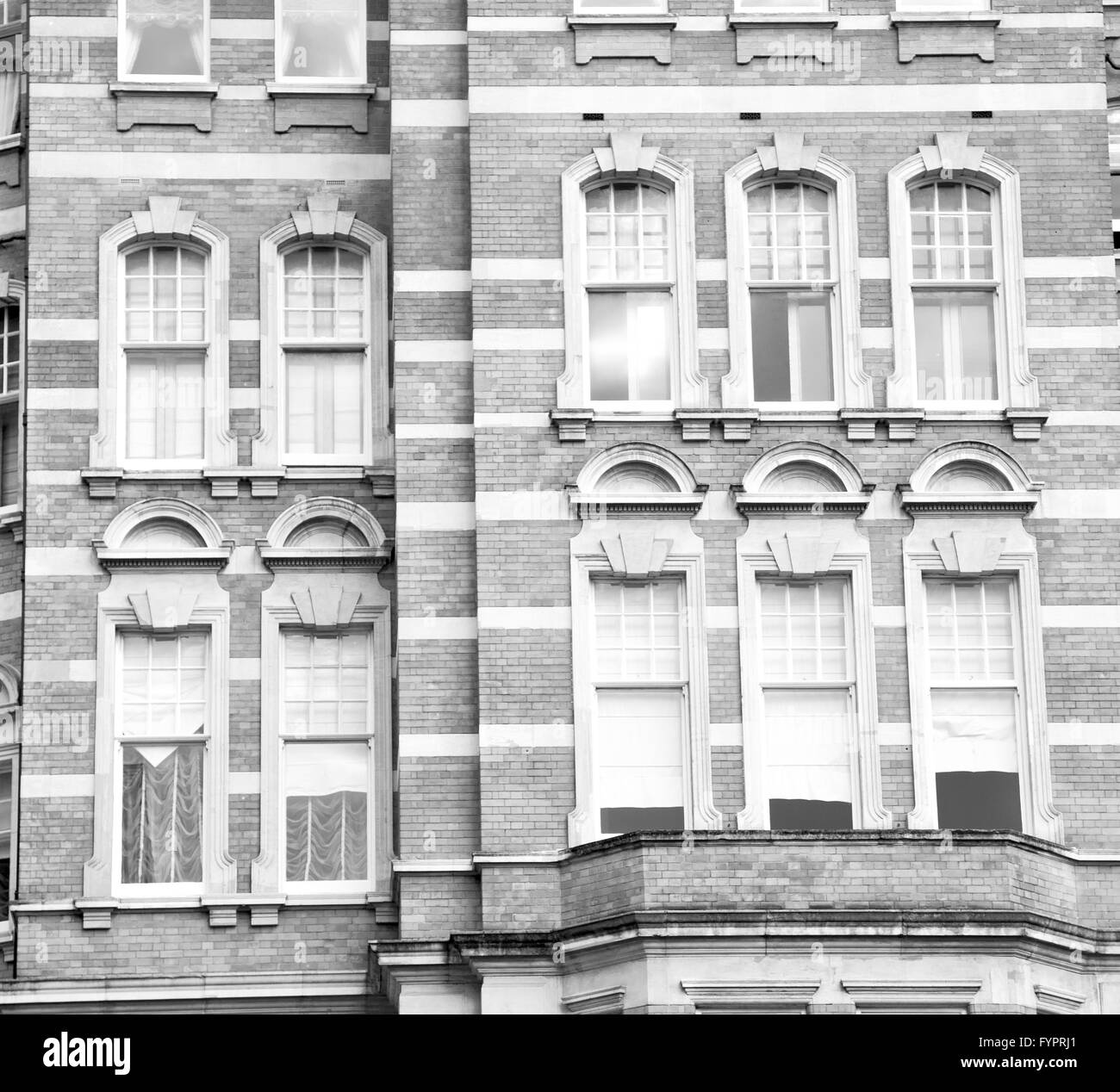 window in europe london old red brick wall and historical Stock Photo ...