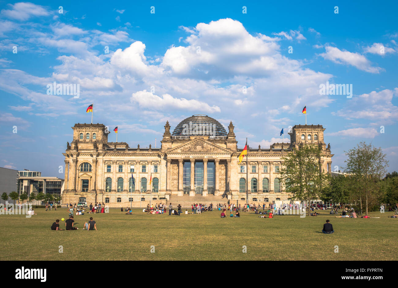 The Reichstag building, the seat of German parliament, Berlin Stock ...