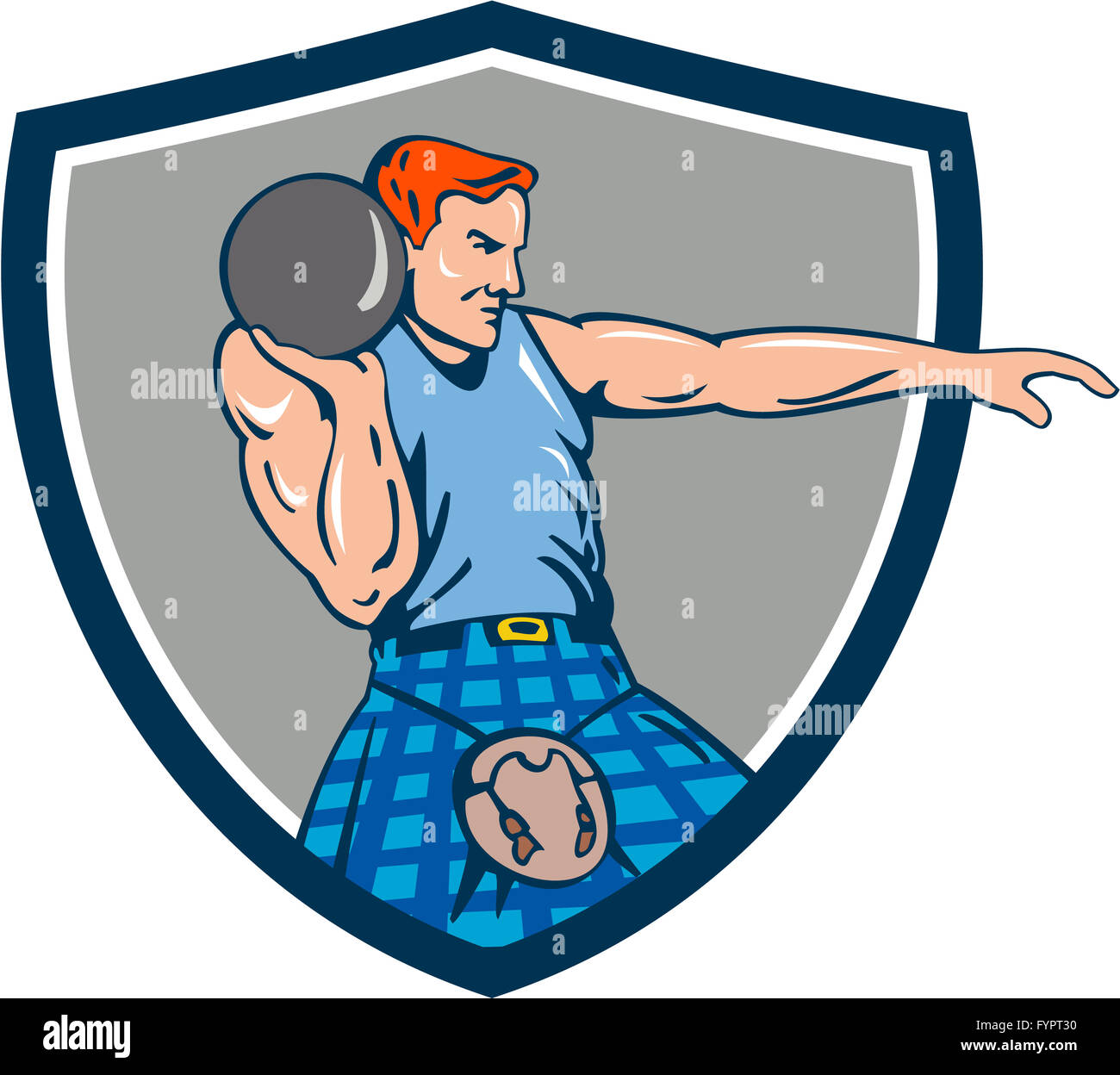 Shot put highland games hi-res stock photography and images - Alamy