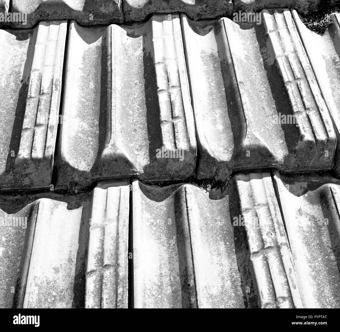 old roof in italy texture of diagonal architecture Stock Photo - Alamy