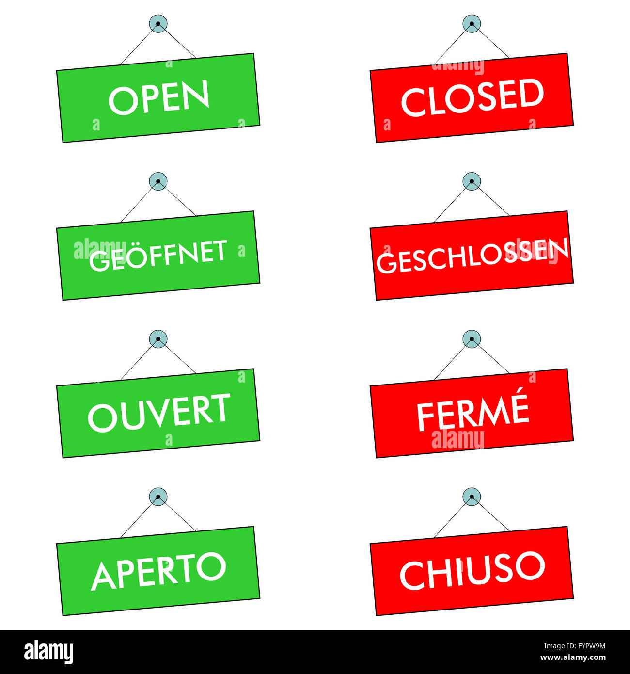 Open Closed sign Stock Photo - Alamy