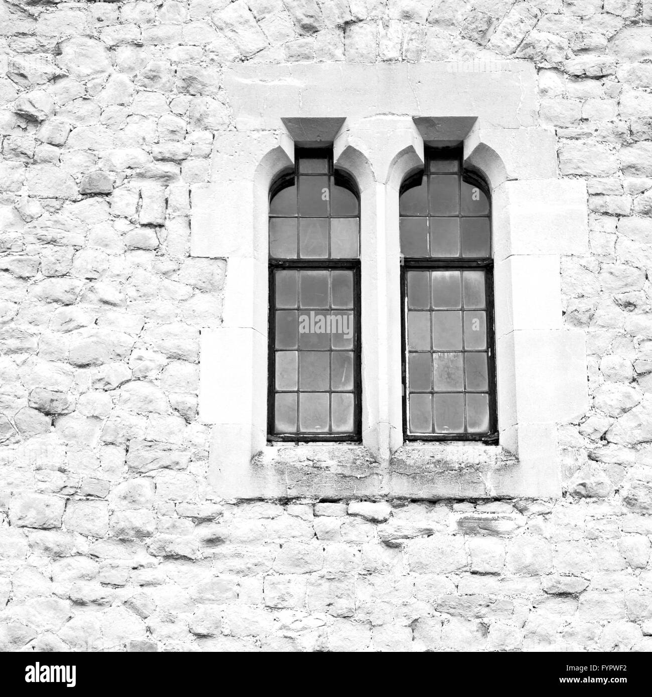 old windon in england london brick and glass the wall Stock Photo - Alamy