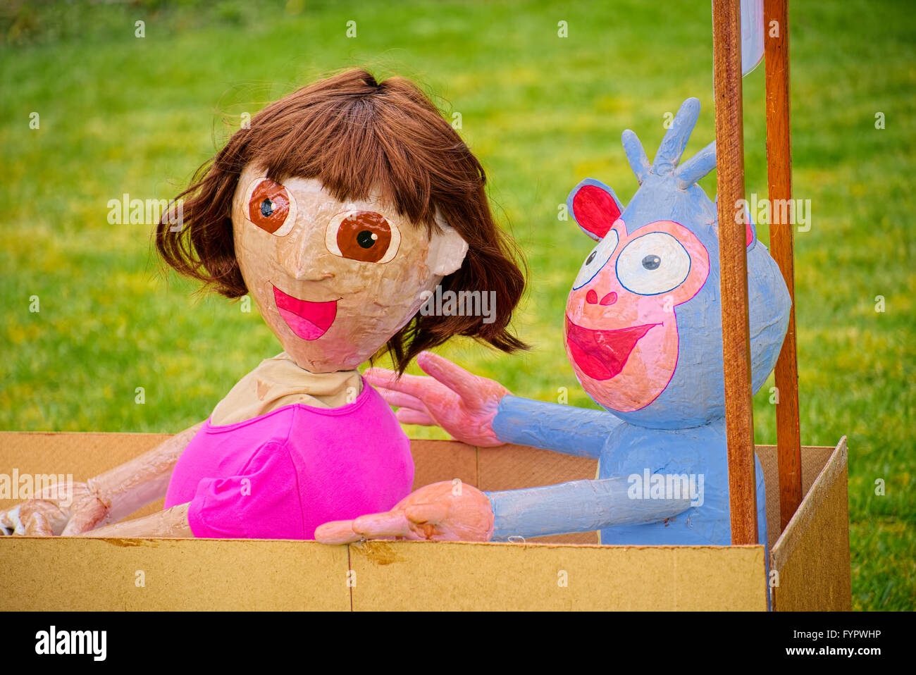 scarecrow at wray festival april 2016 Stock Photo - Alamy