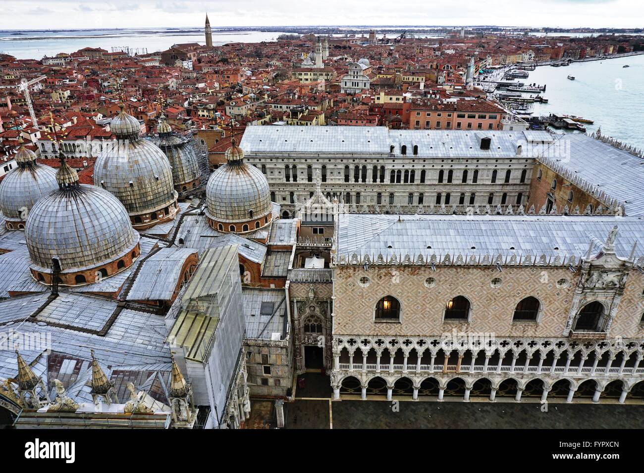 Birds eye view of venice hi-res stock photography and images - Alamy