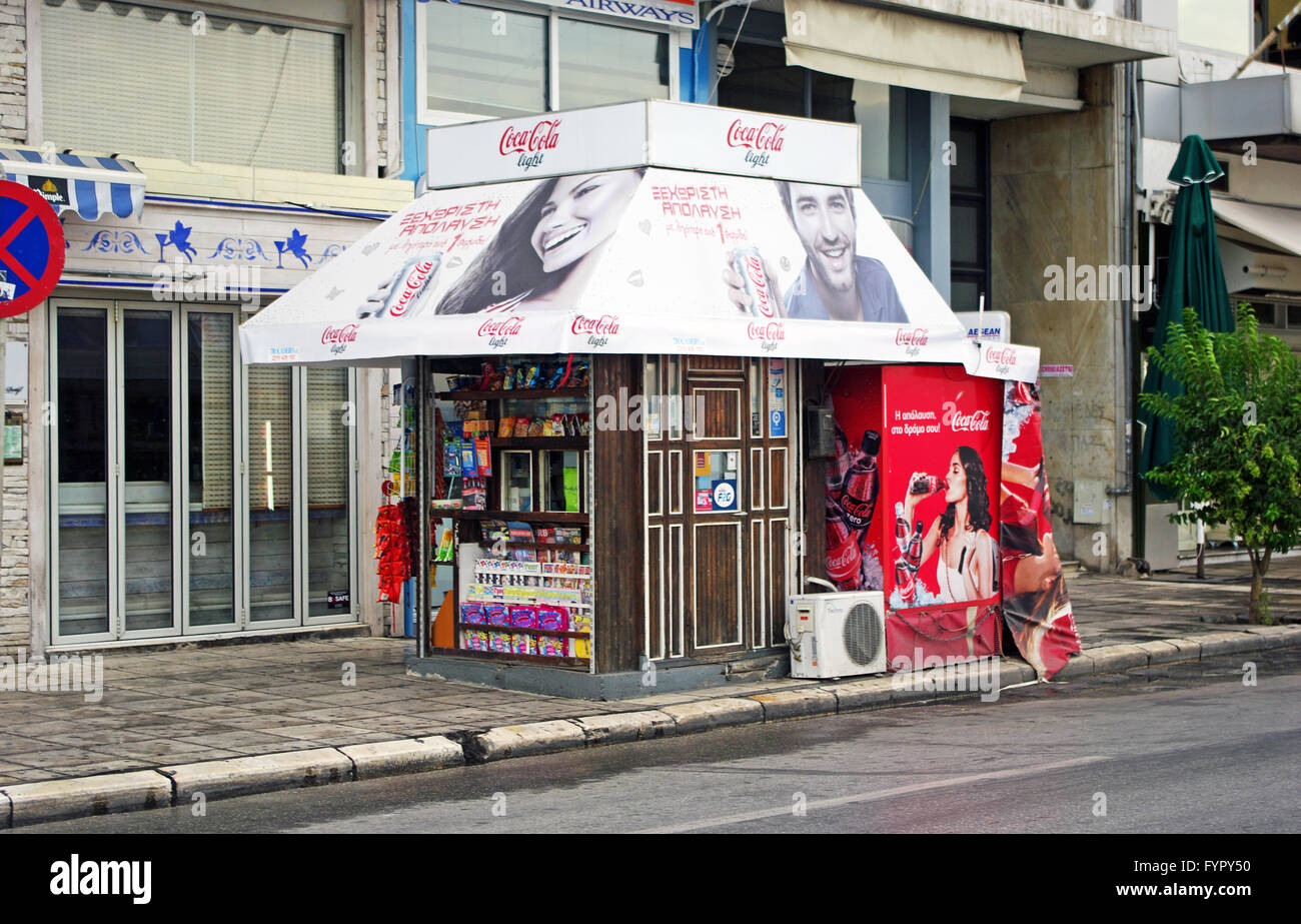 Kiosk, Thessaloniki, Greece Stock Photo - Alamy