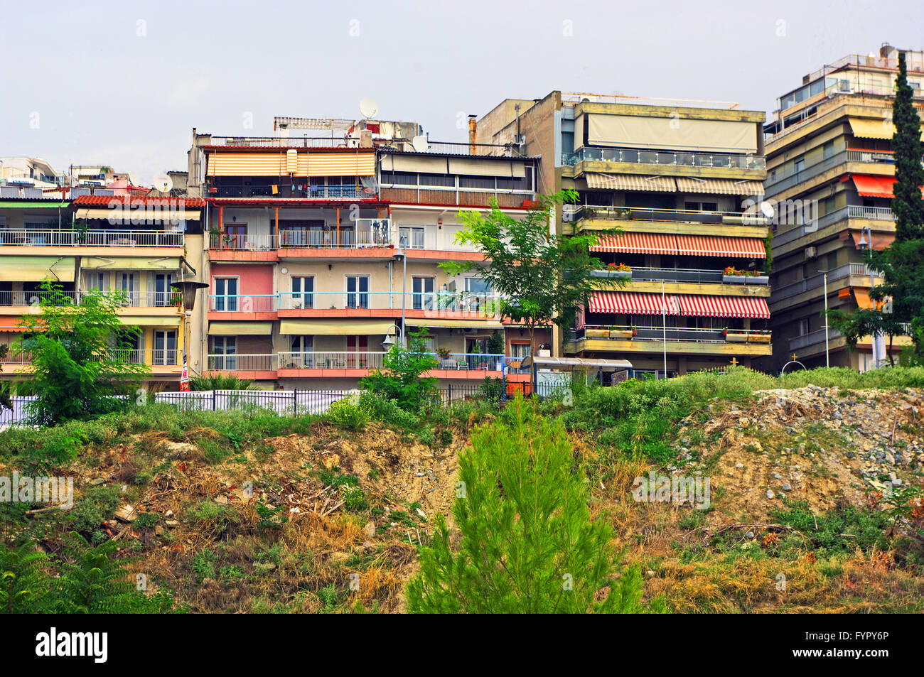 Flats, Thessaloniki, Greece Stock Photo - Alamy