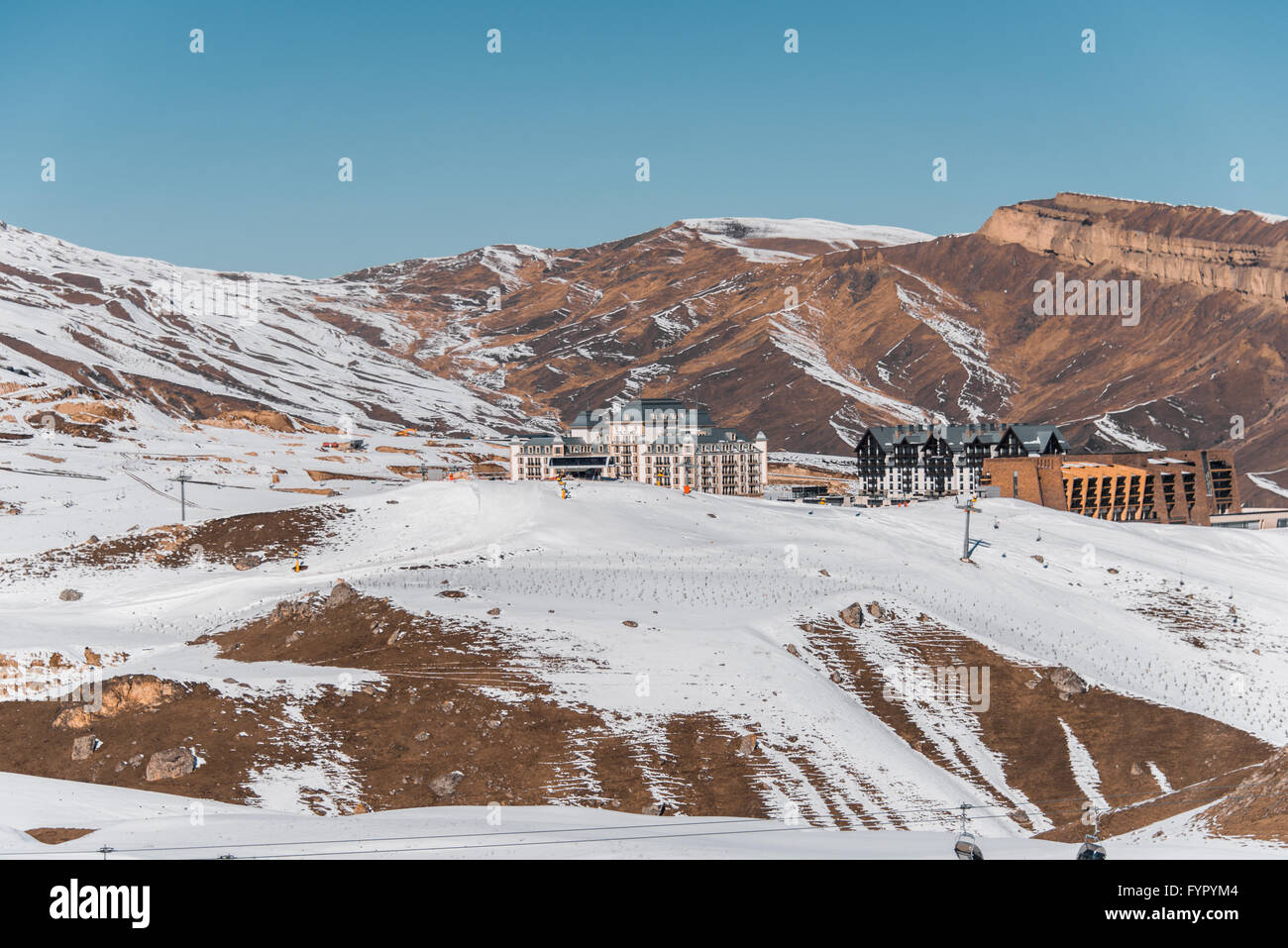 Shahdag - FEBRUARY 8, 2015: Tourist Hotels on February 8 in Azerbaijan ...