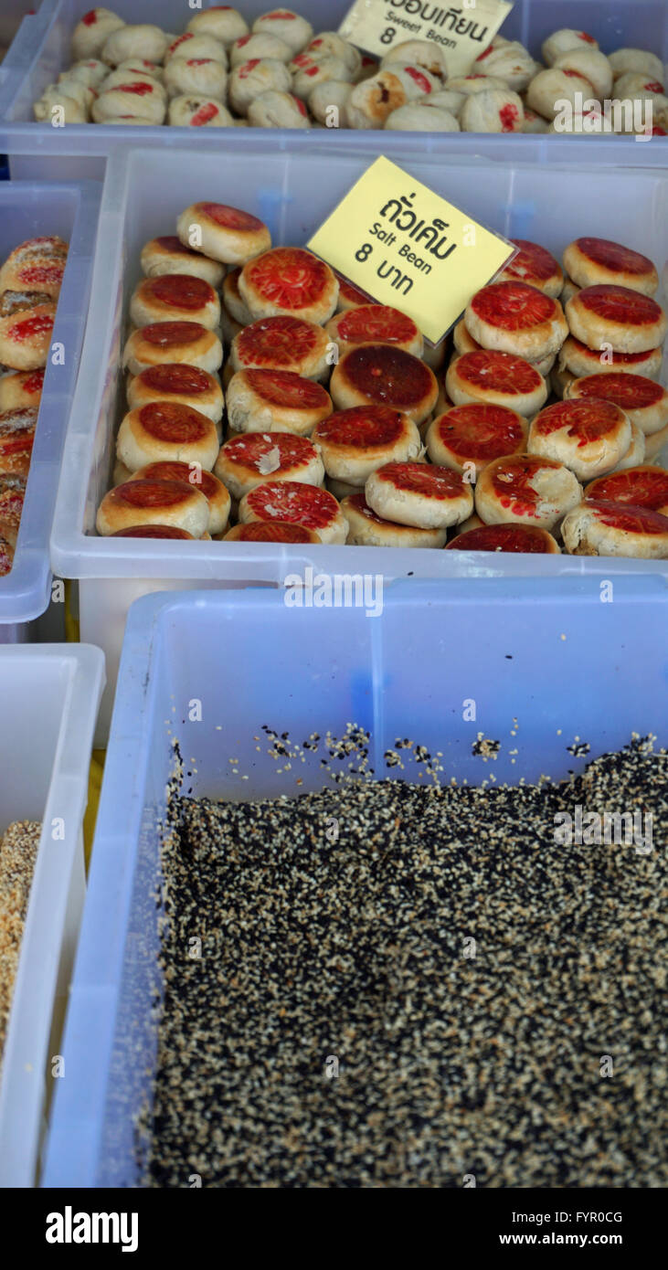 traditional asian street food with sweet cookies Stock Photo - Alamy