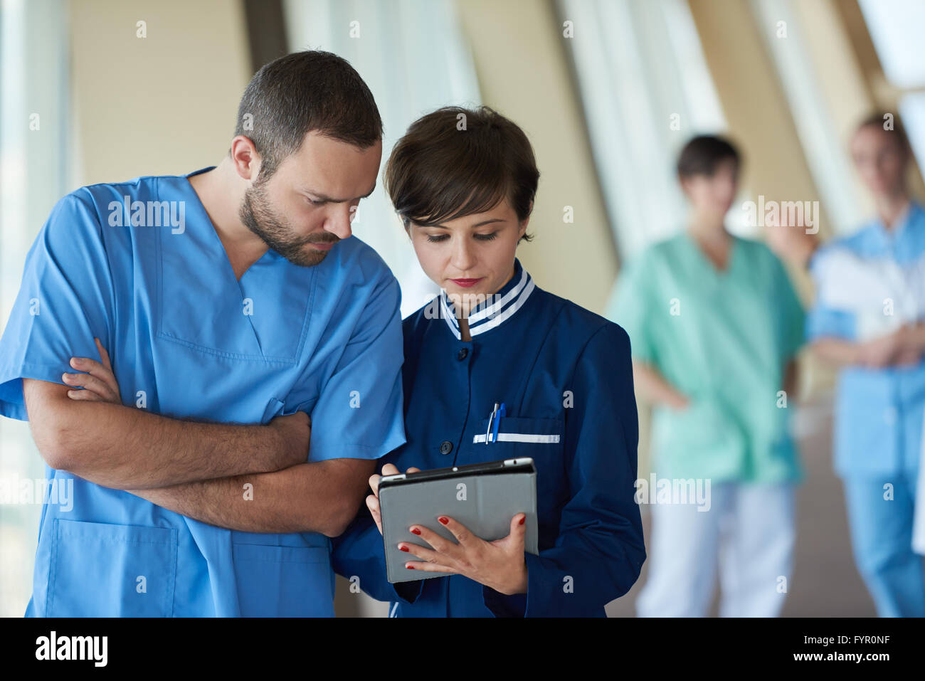 group of medical staff at hospital Stock Photo - Alamy