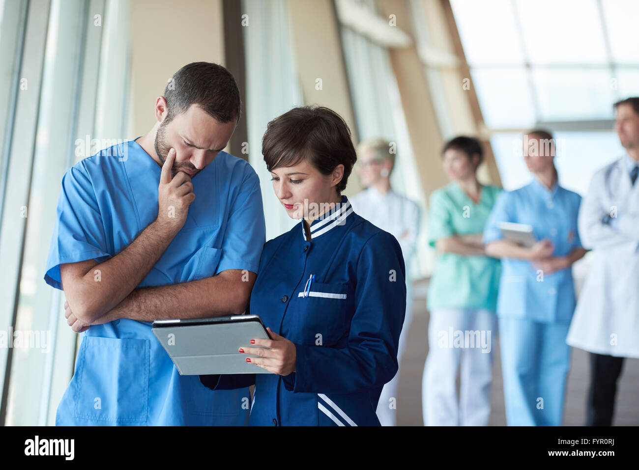 group of medical staff at hospital Stock Photo - Alamy