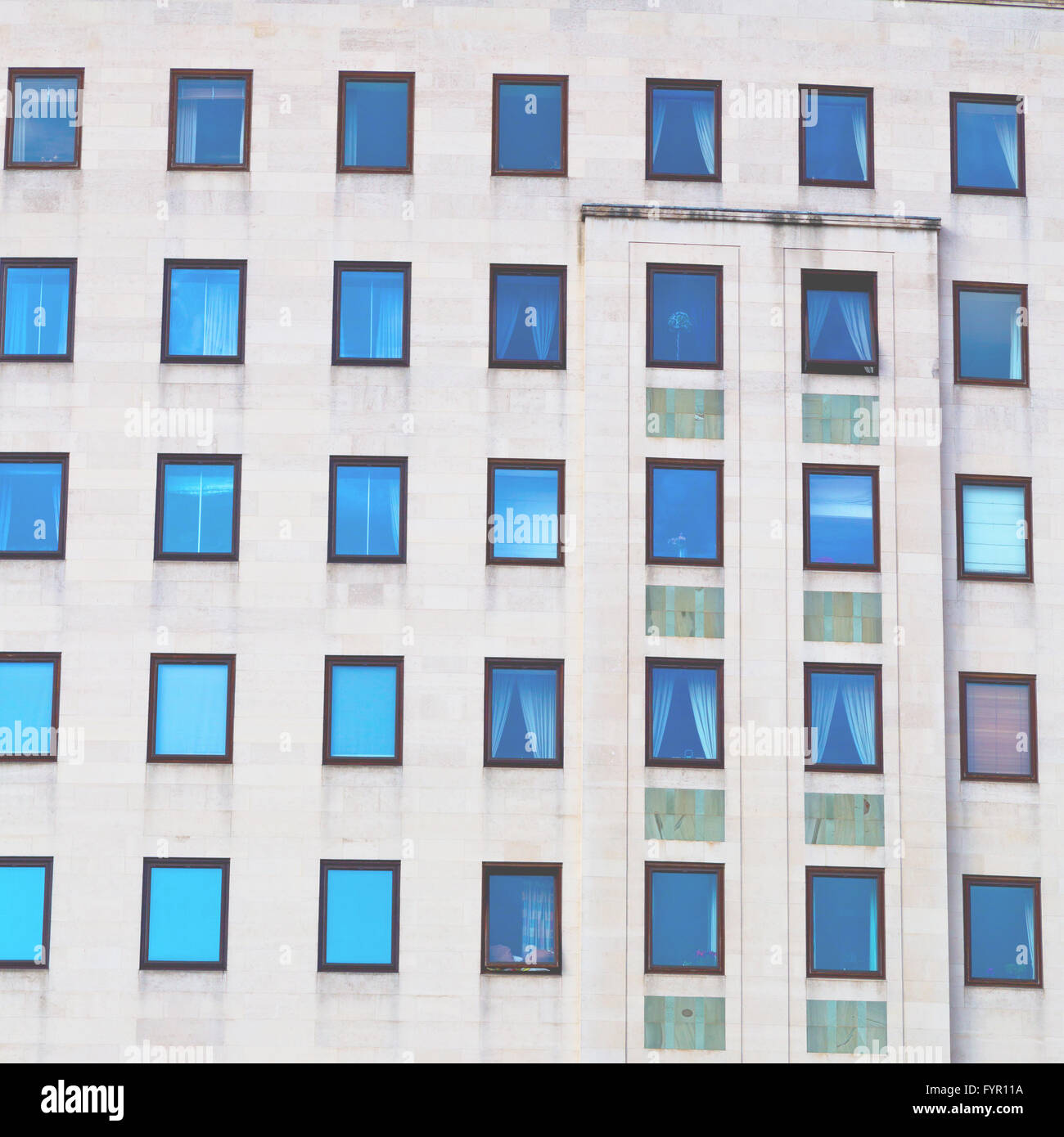 windows in the city of london home and office skyscraper building Stock ...