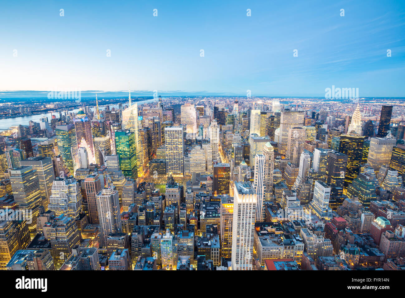 Aerial times square hi-res stock photography and images - Alamy