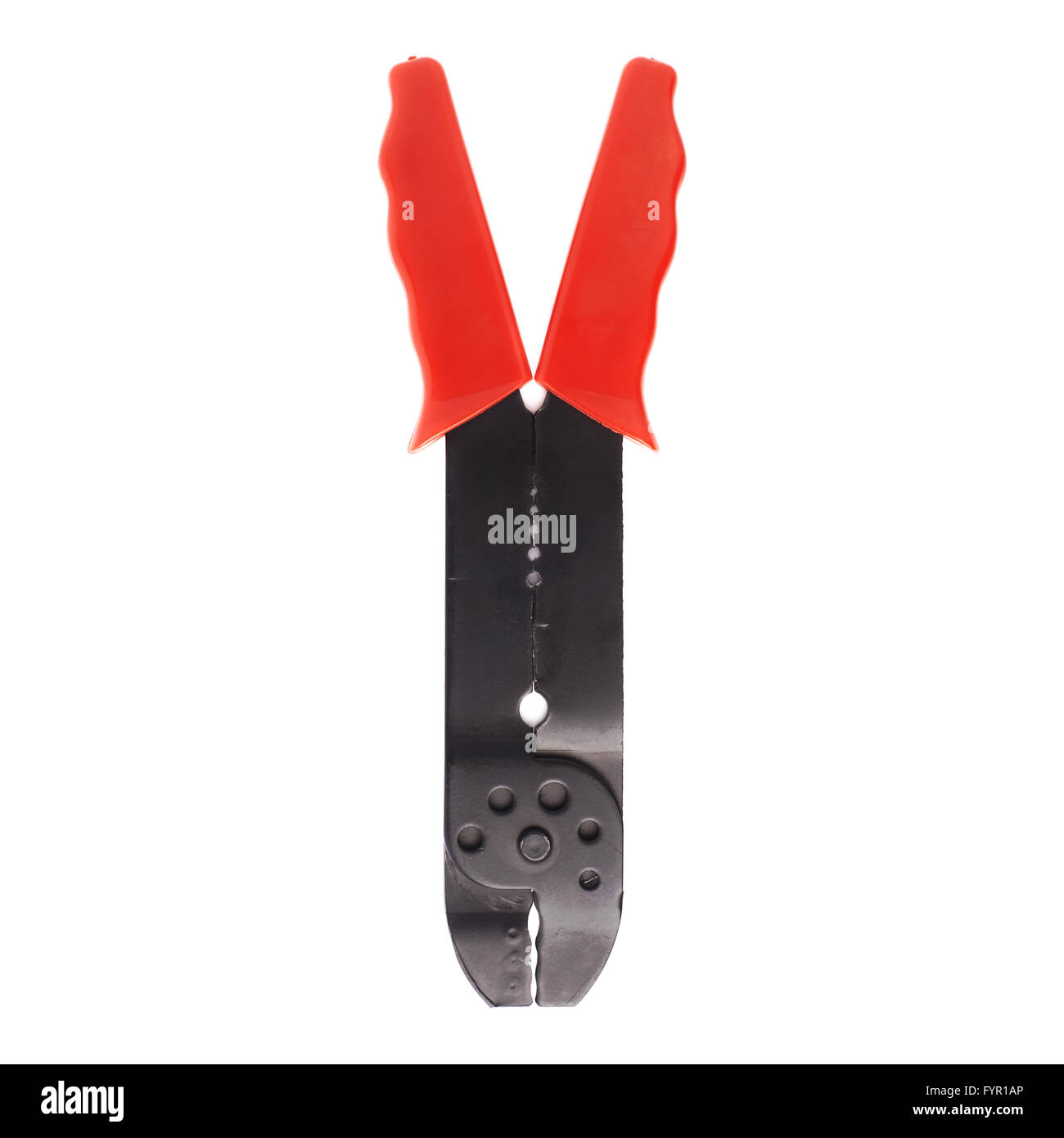 Wire stripper over white isolated background Stock Photo - Alamy