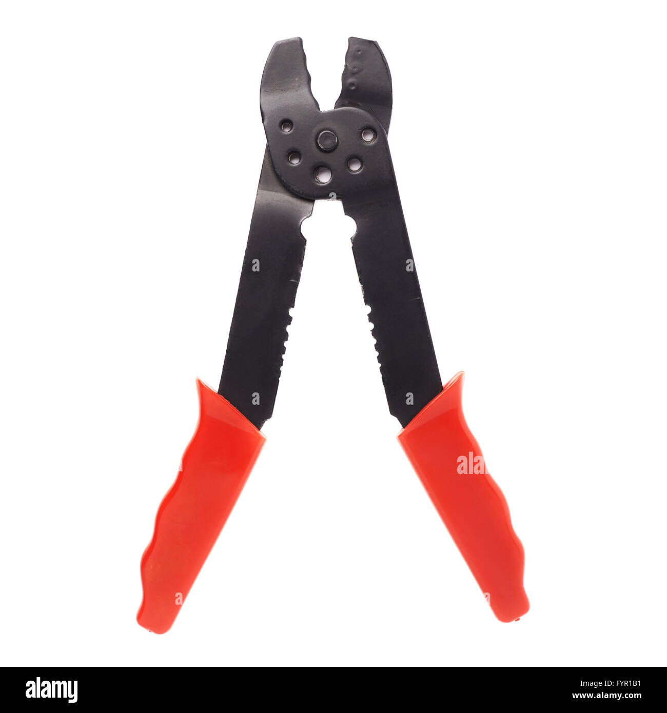 Wire stripper over white isolated background Stock Photo - Alamy
