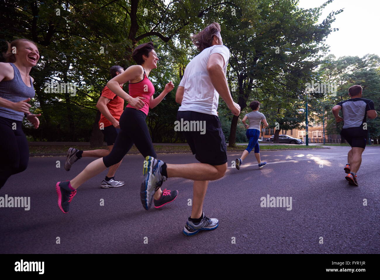 people group jogging Stock Photo - Alamy