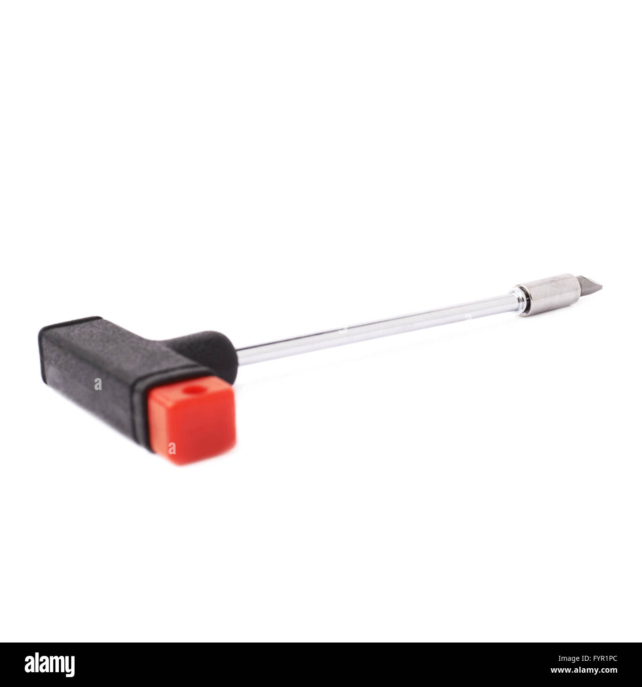 T-shape screwdriver isolated over white background Stock Photo - Alamy