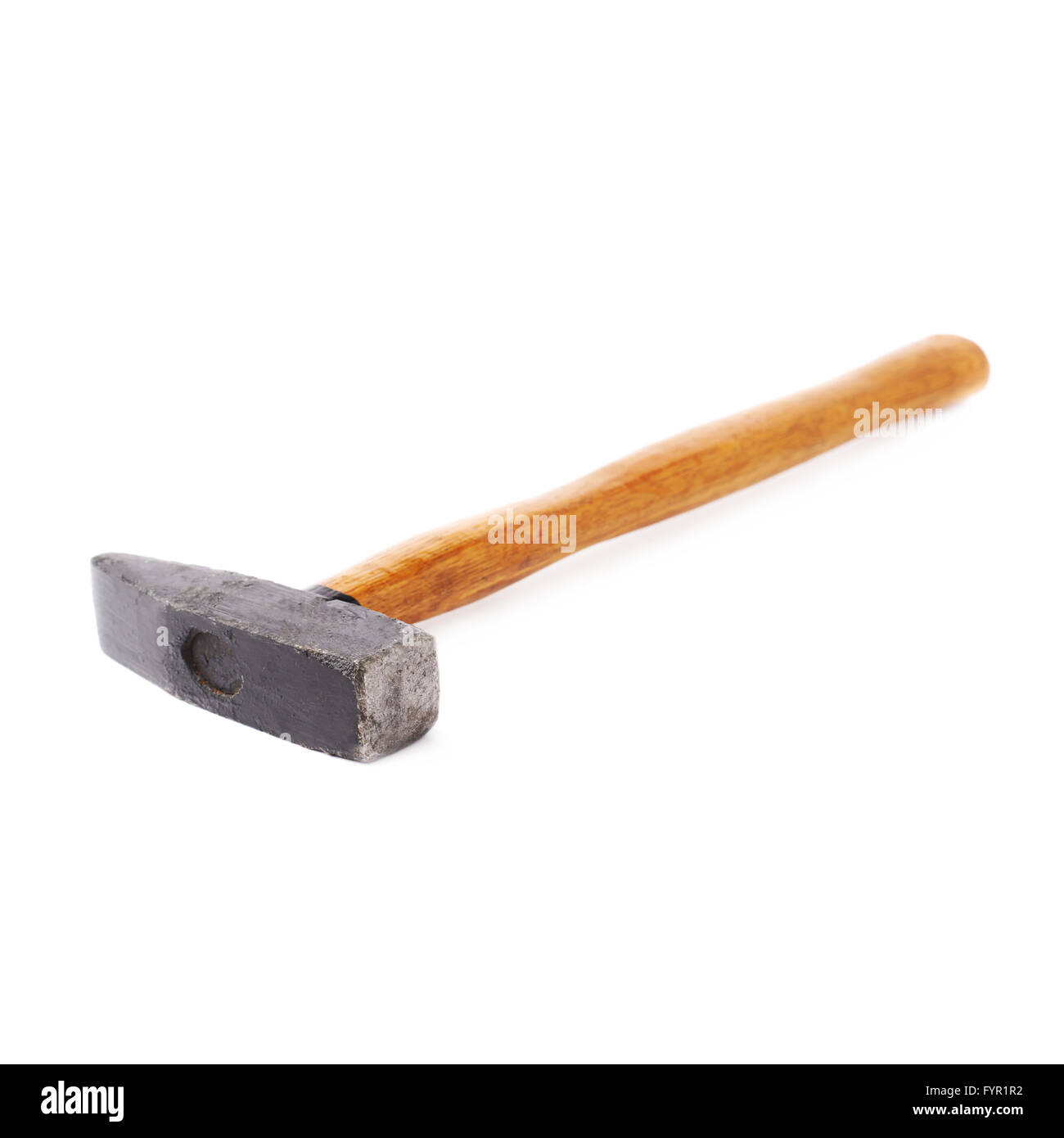 Big metal hammer over white isolated background Stock Photo - Alamy