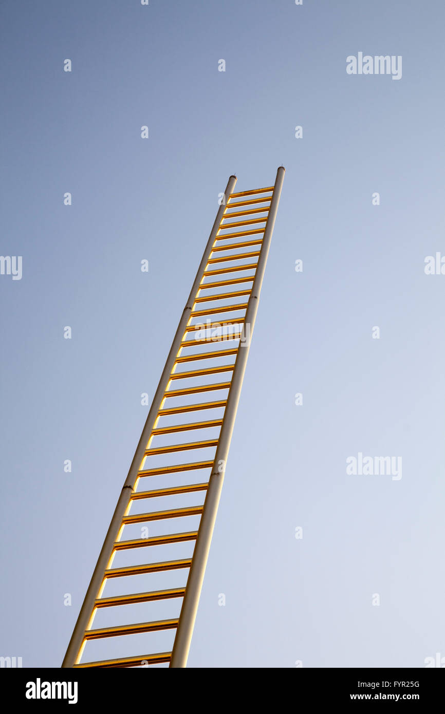 Golden Ladder, sculpture by Raimund Ritz and Johannes Brunner, Duisburg ...