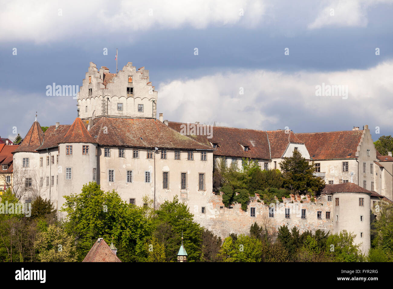 Meersburg castle or Altes Schloss castle, Meersburg, Baden-Württemberg ...