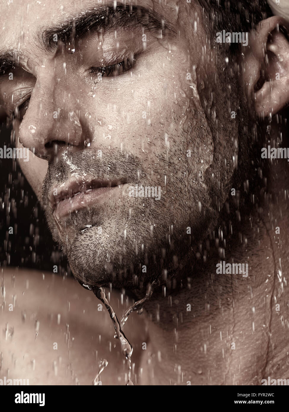 Male Portrait Water Studio High Resolution Stock Photography and Images ...