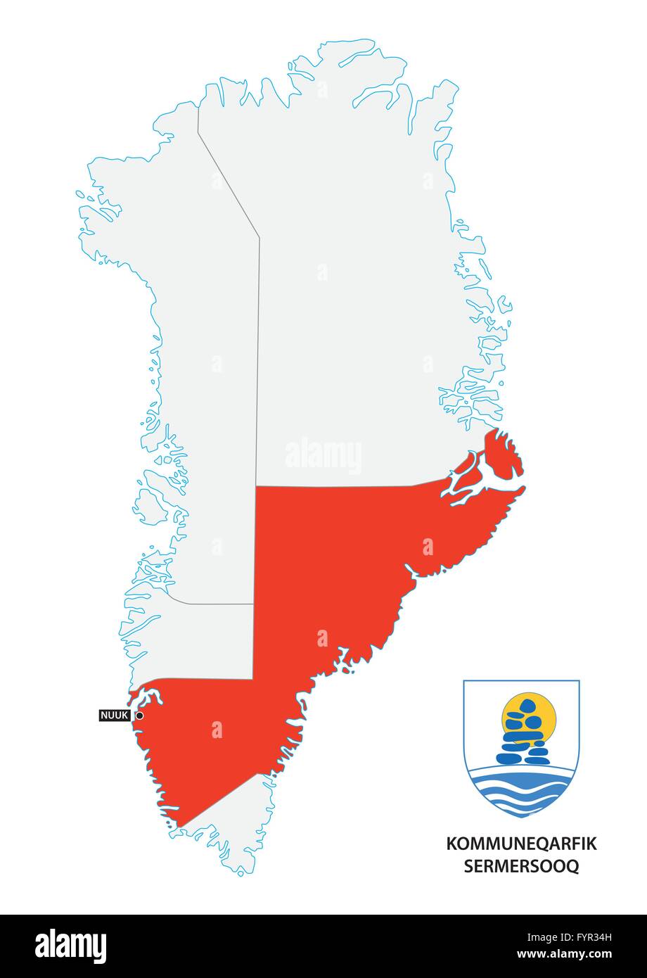 Sermersooq municipality Stock Vector Images - Alamy