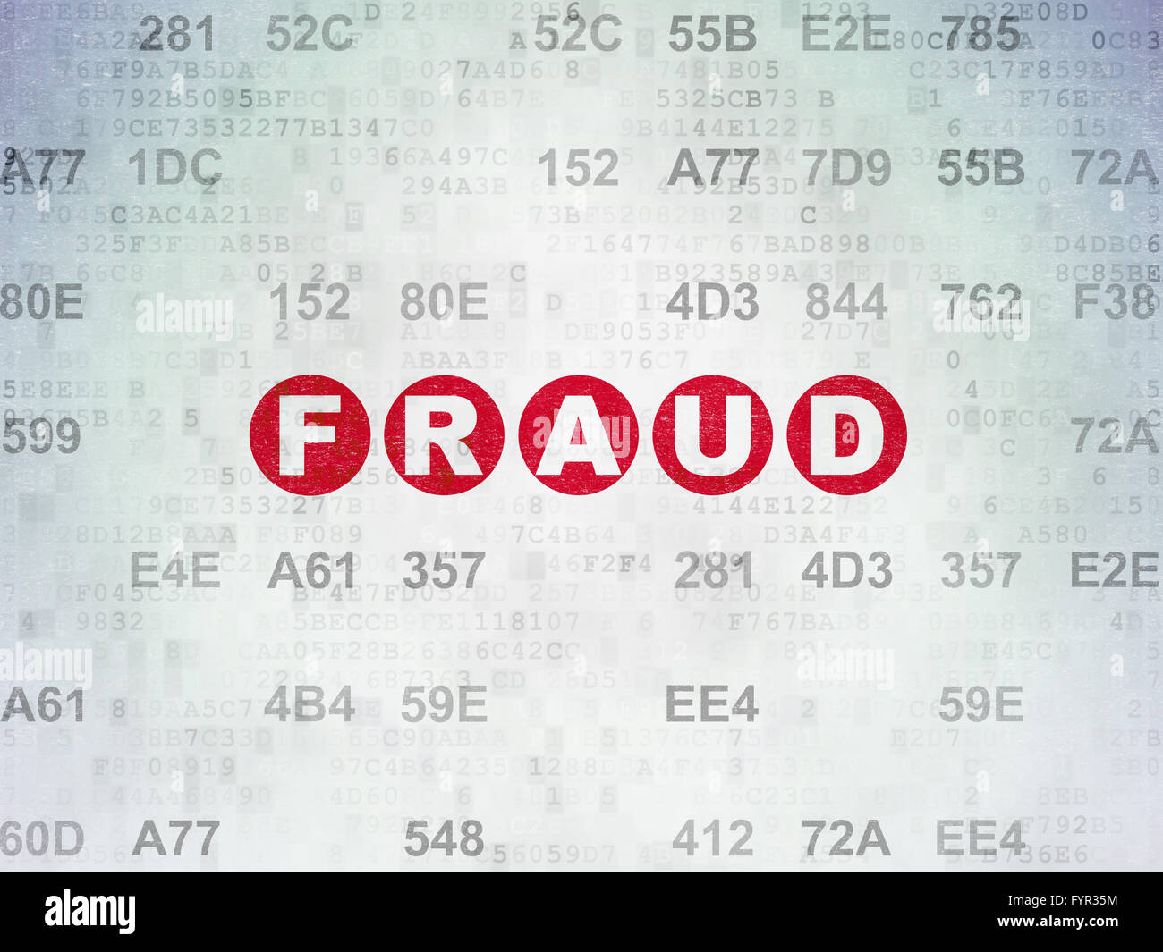 Security concept: Fraud on Digital Data Paper background Stock Photo ...