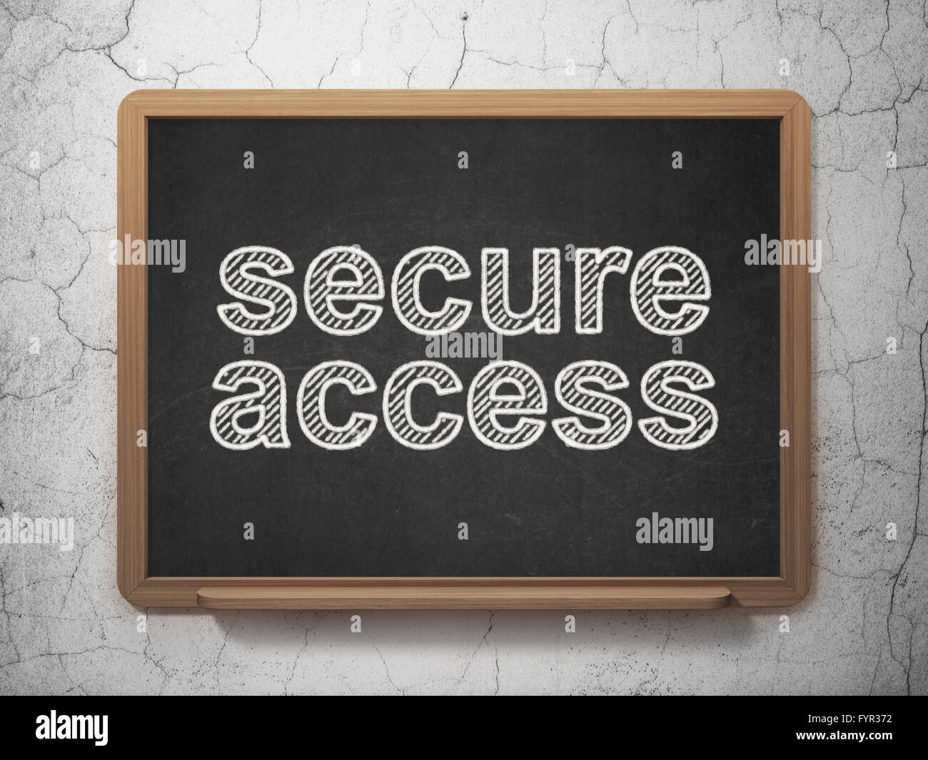 Safety concept: Secure Access on chalkboard background Stock Photo - Alamy