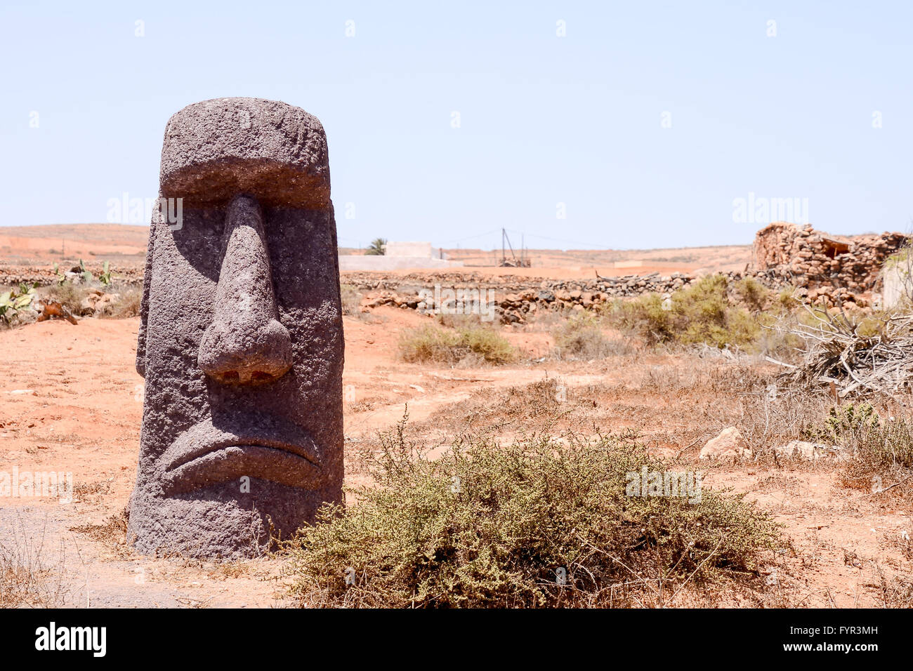 Classic Moai Mask Stock Photo - Alamy