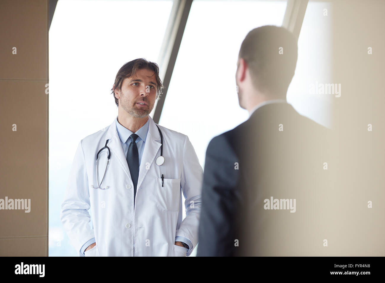 doctor handshake with a patient Stock Photo - Alamy