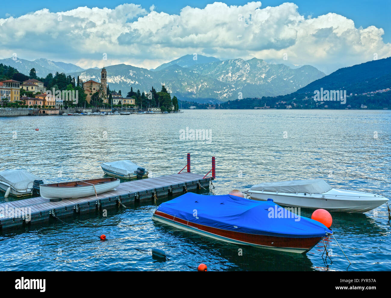 Lake Como (Italy) shore view Stock Photo - Alamy
