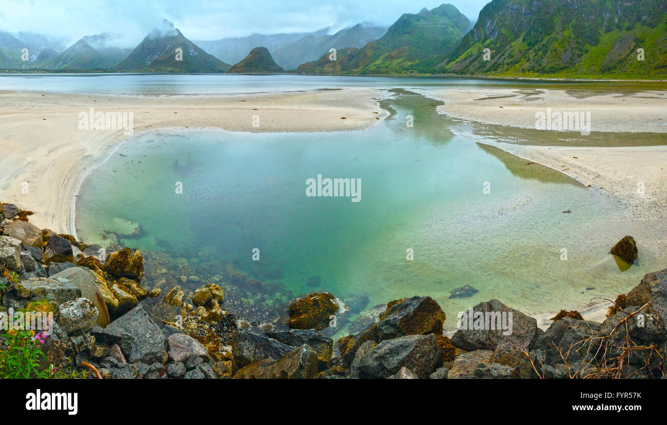Norwegian Sea night view Stock Photo - Alamy