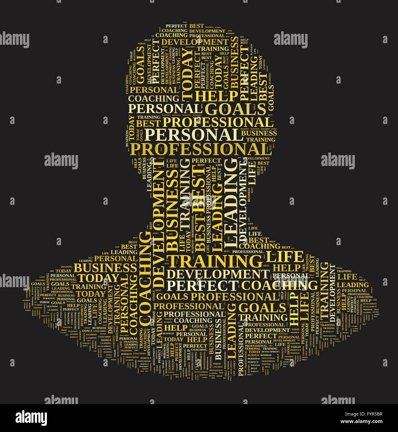 Professional word cloud concept Stock Photo - Alamy