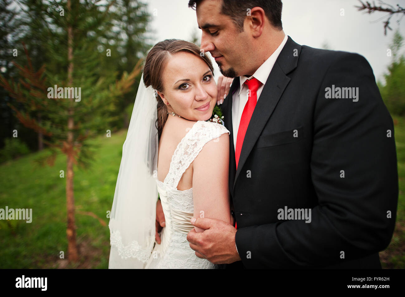 wedding couple close up Stock Photo - Alamy