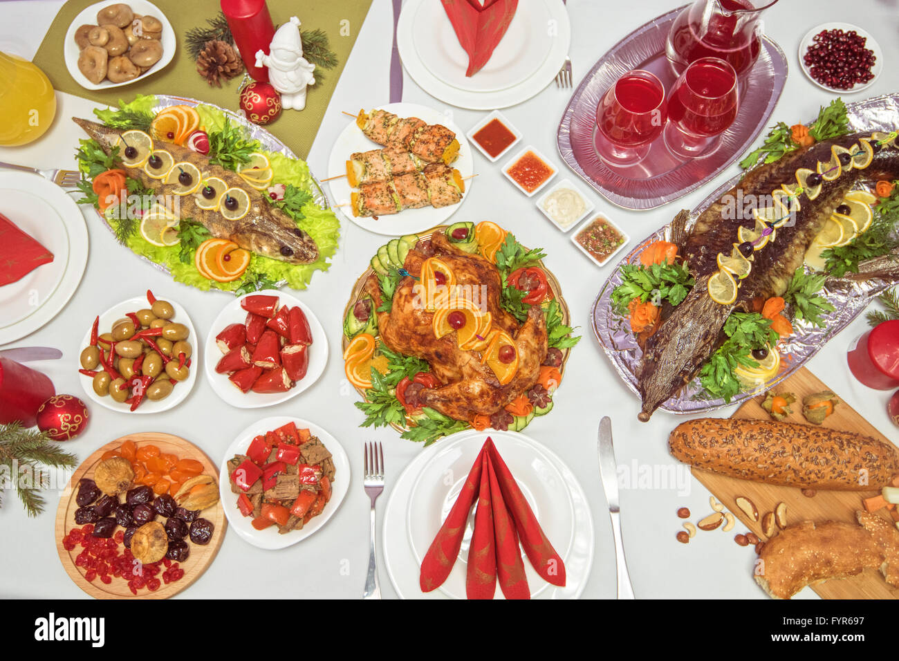 traditional festive food Stock Photo - Alamy