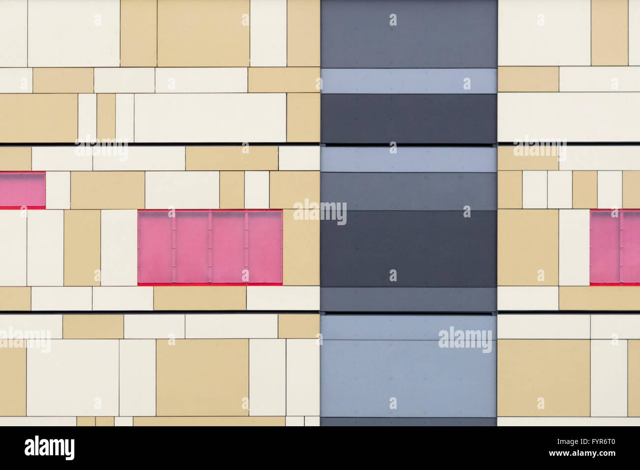 geometric cladding on the facade of a modern building Stock Photo - Alamy