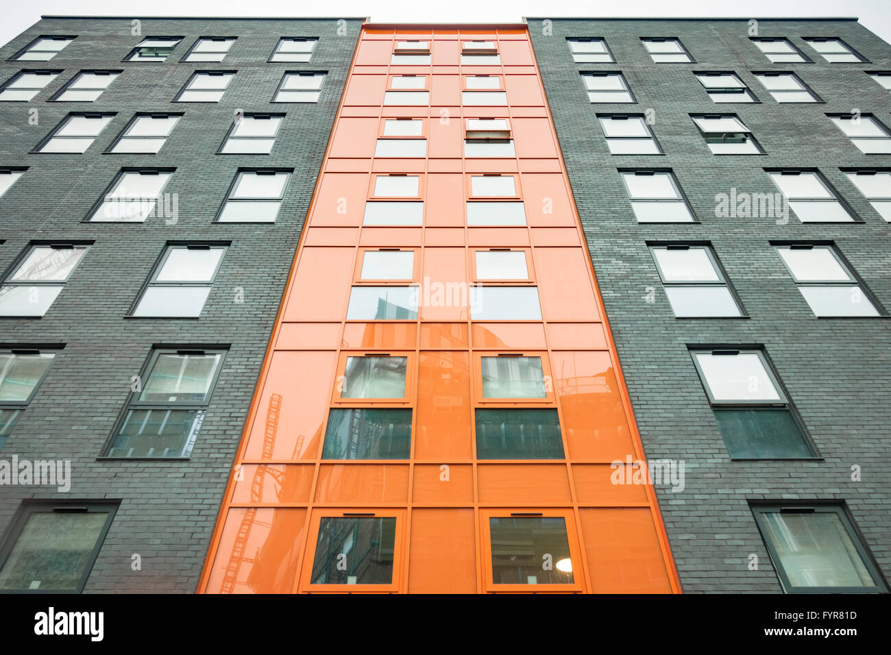 The front of a modern apartment block Stock Photo - Alamy